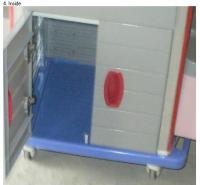 China Emergency ABS Medical Trolley Medicine Cart With Drawer And Door (ALS-MT116b) for sale