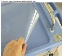 China Soft Glass Top Luxury Medical Anesthesia Trolley ABS Cart With Utility Container (ALS-MT104) for sale
