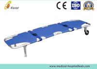 China 2 Folding Stretcher Medical Emergency Rescue Stretcher With wheels ALS-SA101 for sale