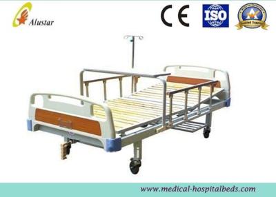China ABS One Shark Medical Hospital Patient Beds With Al-Alloy Handrail Wooden Bedboard (ALS-M113) for sale