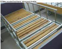 China Single Function Crank Clinic Medical Hospital Beds With Wooden Batten Surface (ALS-M112) for sale
