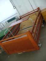China Wooden Style Home Care Medical Hospital Beds With Lift Pole One Crank Ward (ALS-M109) for sale