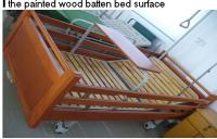 China Wooden Medical Hospital Beds Single Crank Manual Clinical Bed wih Silent Casters (ALS-M108) for sale