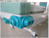 China ABS Head Adjustable Crank Medical Hospital Bed With Bumper Single Function (ALS-M106) for sale