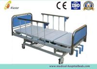 China Stainless Steel Manual Medical Hospital Beds With Foldable Guardrails (ALS-M326) for sale