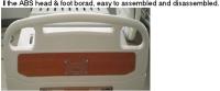 China ABS E type Luxury Crank Adjustable Medical Hospital Beds With Soft Connection (ALS-M316) for sale