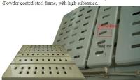 China Aluminum Alloy Manual 2 Cranks Medical Hospital Beds With Debris Basket (ALS-M252) for sale
