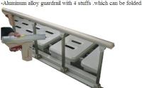 China Aluminum Alloy Manual 2 Cranks Medical Hospital Beds With Debris Basket (ALS-M252) for sale