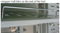 China Aluminum Alloy Manual 2 Cranks Medical Hospital Beds With Debris Basket (ALS-M252) for sale