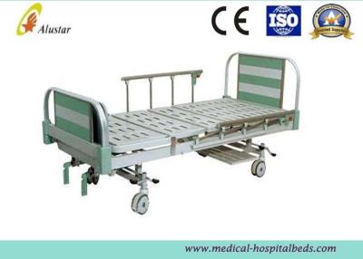 China Aluminum Alloy Double Manual Cranks Medical Hospital Beds With Shoes Holder (ALS-M251) for sale
