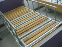 China Wooden Batten Surface medical Hospital Beds With Plastic Bowls Base (ALS-M248) for sale