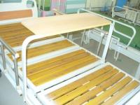 China Wooden Batten Surface medical Hospital Beds With Plastic Bowls Base (ALS-M248) for sale