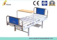 China Stainless Steel Medical Hospital Beds Without Guardrail Double Crank Ward Bed (ALS-M246) for sale