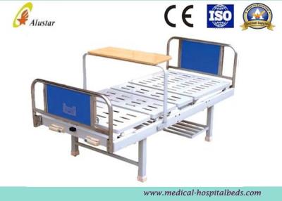 China Stainless Steel Medical Hospital Beds Without Guardrail Double Crank Ward Bed (ALS-M246) for sale