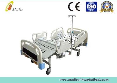 China Adjustable Double Cranks Medical Hospital Beds Equipment Luxury ABS Handrail (ALS-M244) for sale