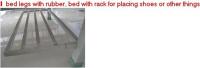 China 2 Crank Medical Manual Hospital Beds Steel Frame Head Board (ALS-M236) for sale