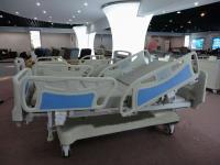 China ABS Adjustable Coated Steel Frame Hospital Electric Beds, ICU Bed With Soft Joint (ALS-E513) for sale