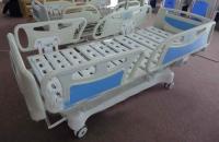 China ABS Adjustable Coated Steel Frame Hospital Electric Beds, ICU Bed With Soft Joint (ALS-E513) for sale
