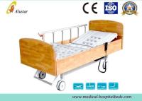China Wooden Side Board ABS Homecare Electric Hospital Beds With Central Control Brake (ALS-E510) for sale
