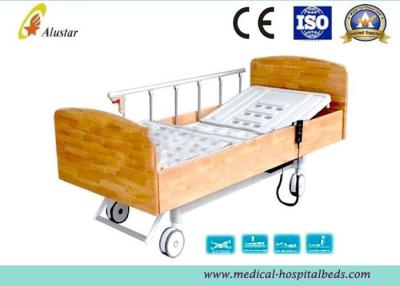 China Wooden Side Board ABS Homecare Electric Hospital Beds With Central Control Brake (ALS-E510) for sale