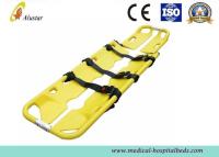 China X-Ray Translucent Plastic Scoop Stretcher Medical Emergency Folding Stretcher ALS-SA127 for sale