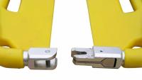 China X-Ray Translucent Plastic Scoop Stretcher Medical Emergency Folding Stretcher ALS-SA127 for sale