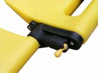 China X-Ray Translucent Plastic Scoop Stretcher Medical Emergency Folding Stretcher ALS-SA127 for sale