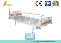 China Backrest Adjustable Single Crank Medical Hospital Bed Aluminum Railing (ALS-M105) for sale