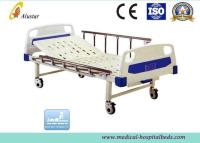 China ABS Head Single Crank Bed Surface Medical Hospital Beds Aluminum Railing (ALS-M101) for sale