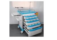 China Foldable 150kg Patient Monitor Trolley With 4 Wheels for sale