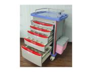 China Lockable Ergonomic Medical Surgery Trolley Rectangular With Customized Size for sale