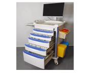 China Large Medical Trolley Storage Capacity 3Drawers For Hospitals for sale