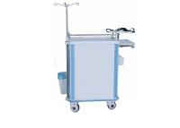 China Simple Style Plastic Medical Emergency Trolley Cart Back Without Accessory  (ALS-ET118J) for sale