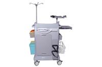 China Luxury Patent Medical Trolley ABS Plastic Cart Hospital Emergency Functional Trolley  (ALS-ET001) for sale