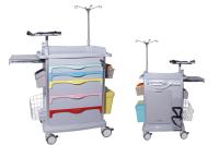 China Luxury Patent Medical Trolley ABS Plastic Cart Hospital Emergency Functional Trolley  (ALS-ET001) for sale