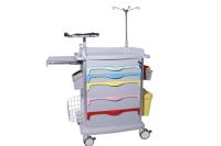 China Lockable Ergonomic Medical Surgery Trolley Rectangular With Customized Size for sale