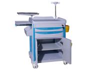 China Handle Included Medical Trolley With 3-5 Drawers And Rubber Casters for sale