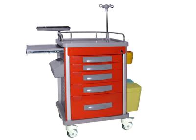China Hospital Medical Trolley With Handle Emergency Surgical Cart for sale