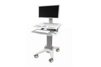 China ABS Hospital Furniture Workstation Notebook Mobile Medical Computer Trolley (ALS-WT01) for sale