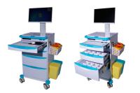 China Mobile Endoscopy Trolley Medical Transport Carts Hospital Medical Trolley With Drawers (ALS-WT04) for sale