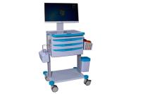 China Mobile Nursing Computer Cart Medical Trolley Computer Mobile Control  (ALS-WT06) for sale