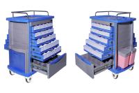 China Hospital Patient Cart Medicine Trolley for sale