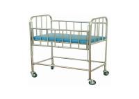 China Stainless Steel Children Crib Baby Child Hospital Bed With Four Casters ALS - BB04 for sale