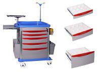China ABS Hospital Emergency Trolleys With Drawers for sale