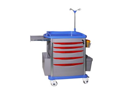 China Hospital Crash Cart ABS Medical Emergency Cart for sale
