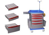 China Hospital Crash Cart ABS Medical Emergency Cart for sale