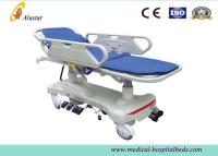 China Patient Monitor Stretcher Trolley With PU Wheels Adjustable Backrest for sale