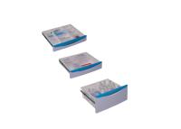 China Emergency Drugs Equipment Medical Cash Cart Hospital Furniture In Blue Color for sale