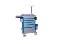 China Emergency Resuscitation Medical Trolley Cart , Simple Clinical Trolley for sale