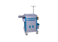 China Medical Emergency Trolley Crash Cart High Strength ABS Plastic Platform for sale